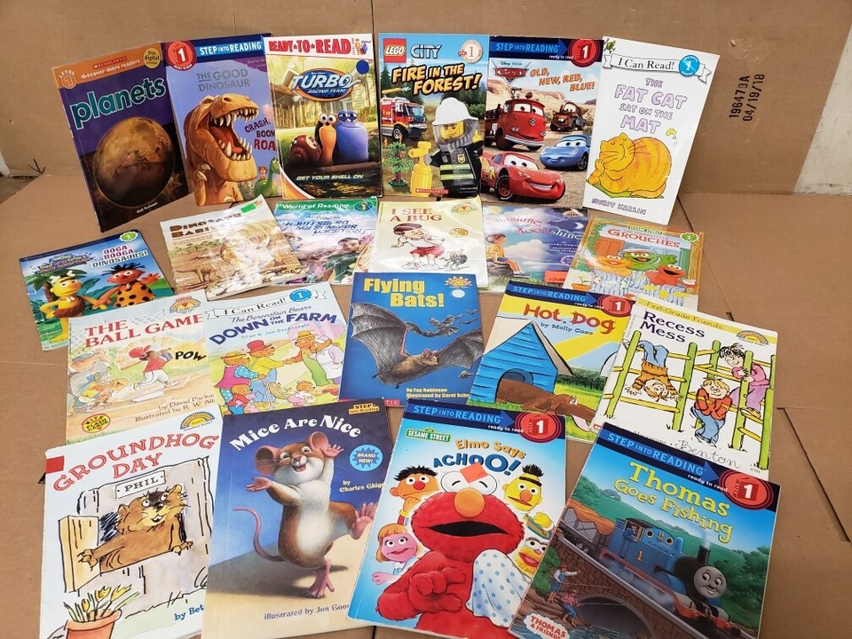 Lot of 10 Level 1~RL~Ready to-I Can Read-Step into Reading-Learn Read ...