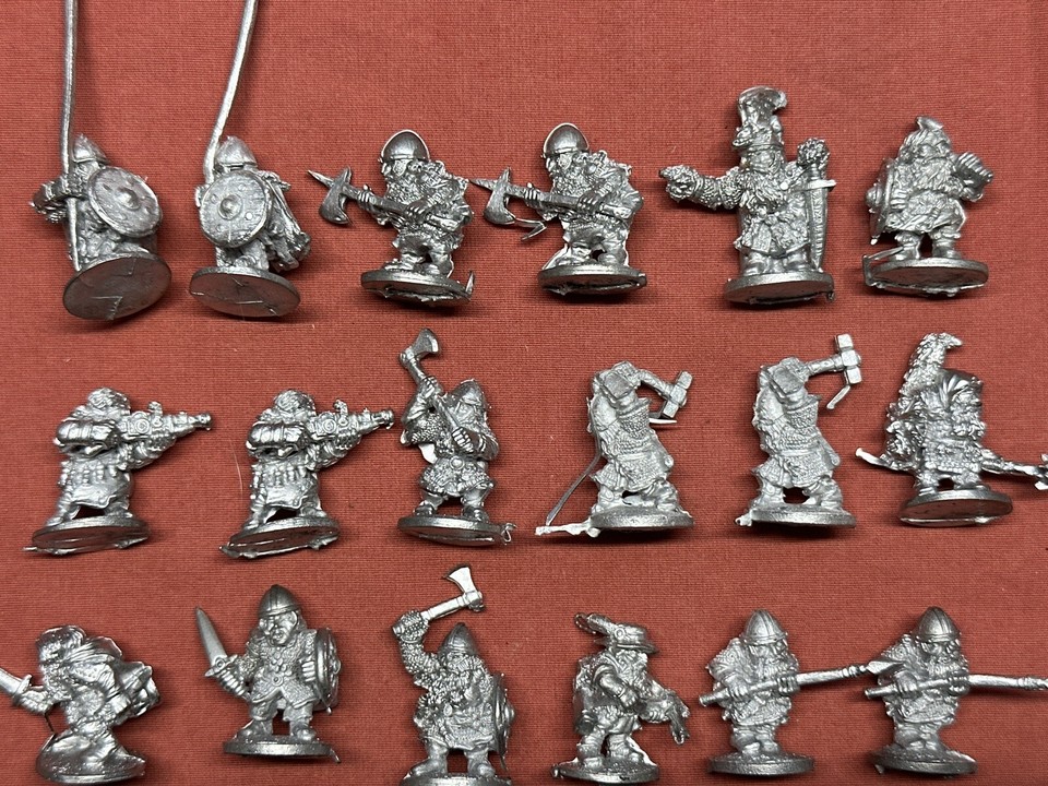 The Viking Forge/Asgard Miniatures Dwarf Lot of 18 Dwarves Metal Mini ...