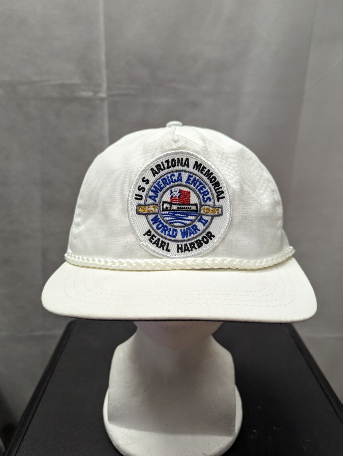 Vintage Pearl Harbor USS Arizona Memorial Snapback Pa… - Gem
