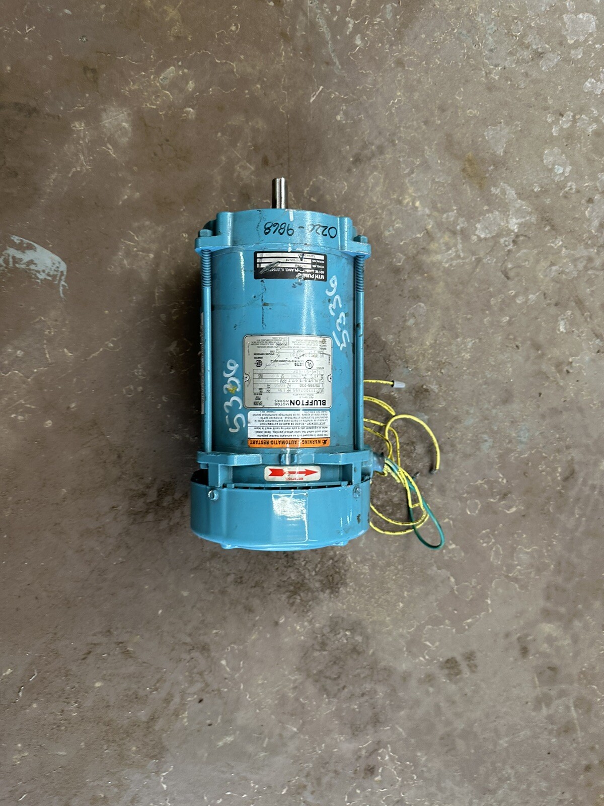 BLUFFTON PUMP MOTOR MOD 1113007495 1.5HP 115/208-230 PH1 TESTED | eBay