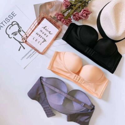 Strapless Seamless Push Up Bras Women Garment Apparel Brassiere ...