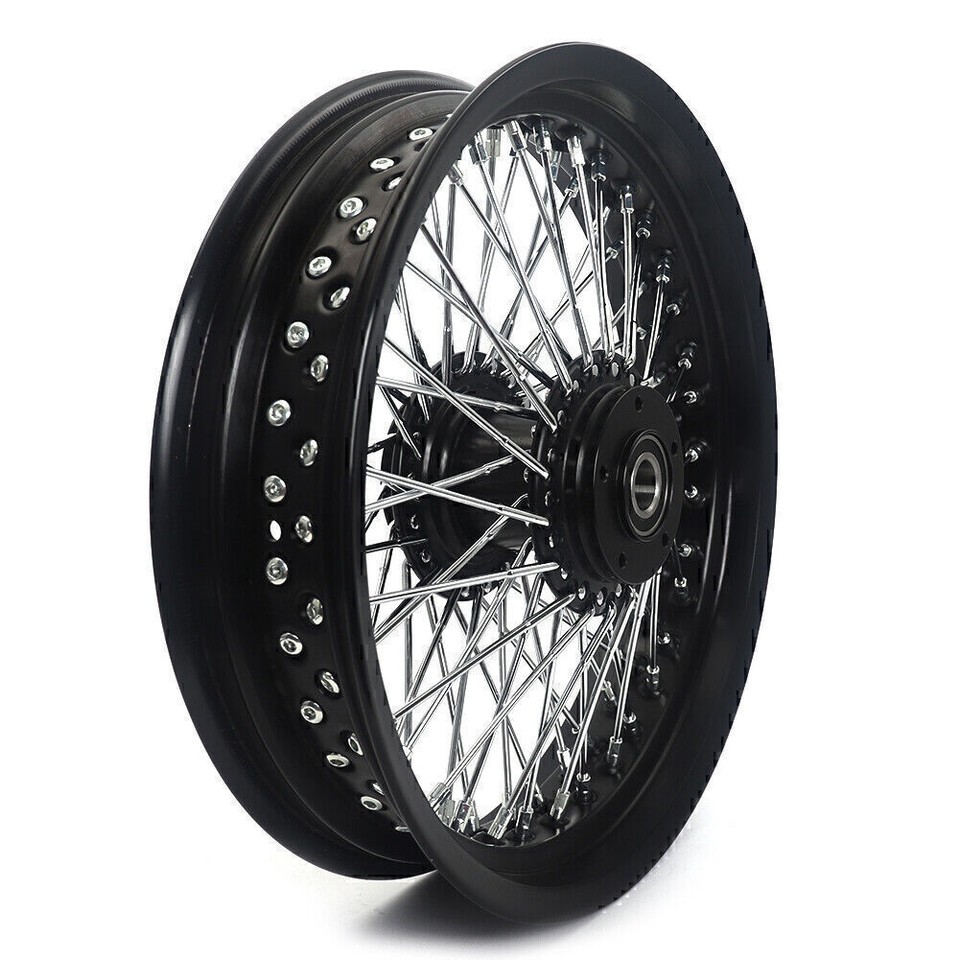 16x3.5 Spoked Front Rear Wheels Rims Hub for Harley Softail Heritage ...