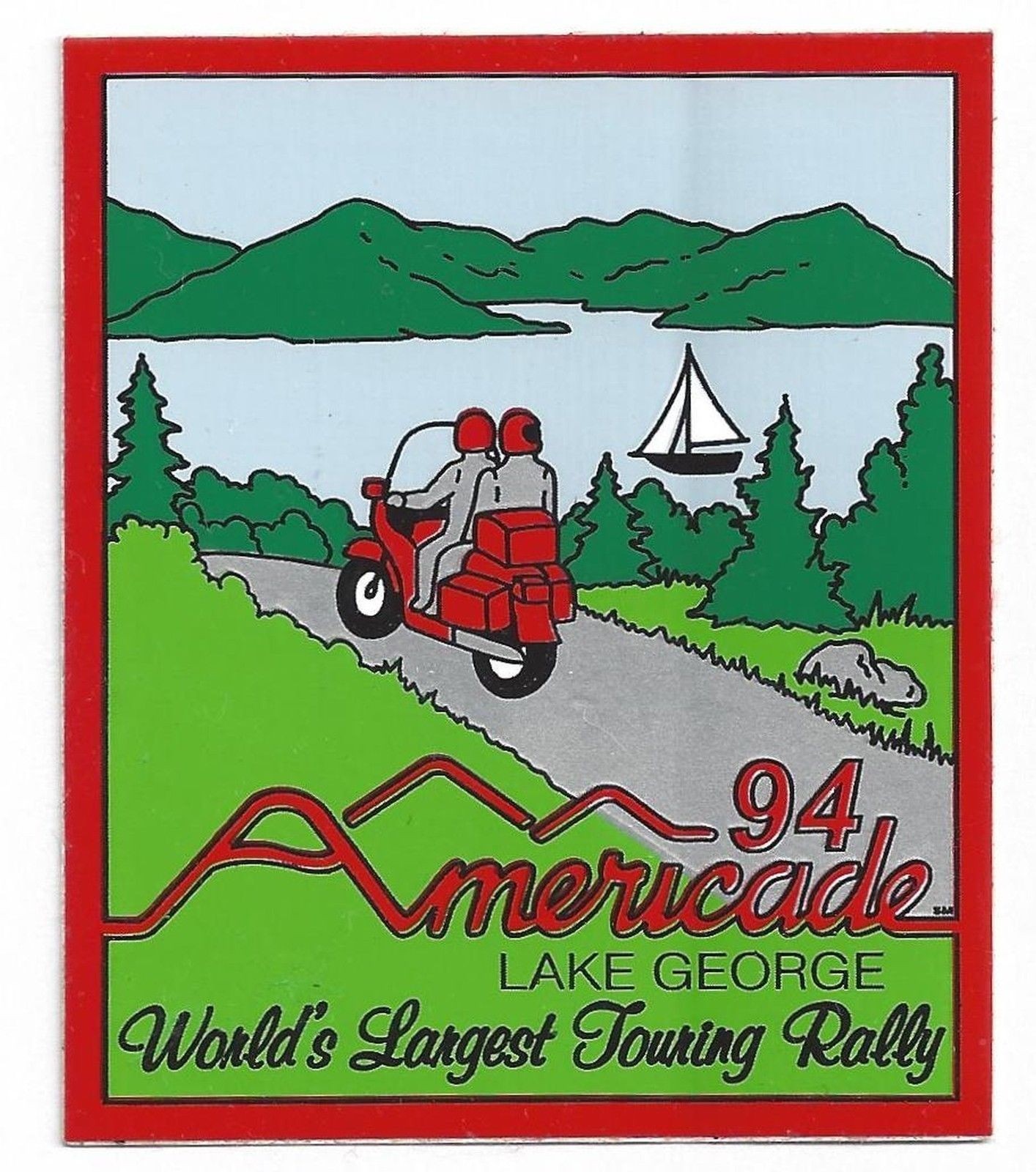 Americade World's Largest Touring Rally Decal 1994 Lake George NY | eBay