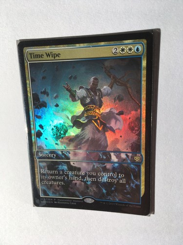 Time Wipe, Promo, FOIL, Mint/NM, War Of The Spark, MTG, Magic The ...