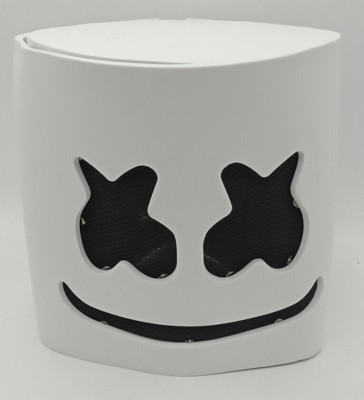 Marshmallow Dj Mask Full Head Halloween Cosplay LED Helmet | eBay
