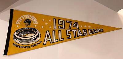Vintage 1974 MLB All Star Game Pittsburgh Pa Pennant Major League ...