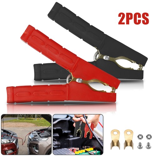 2PCS Car Cable Alligator Clips Crocodile Clip Battery Test Charger ...