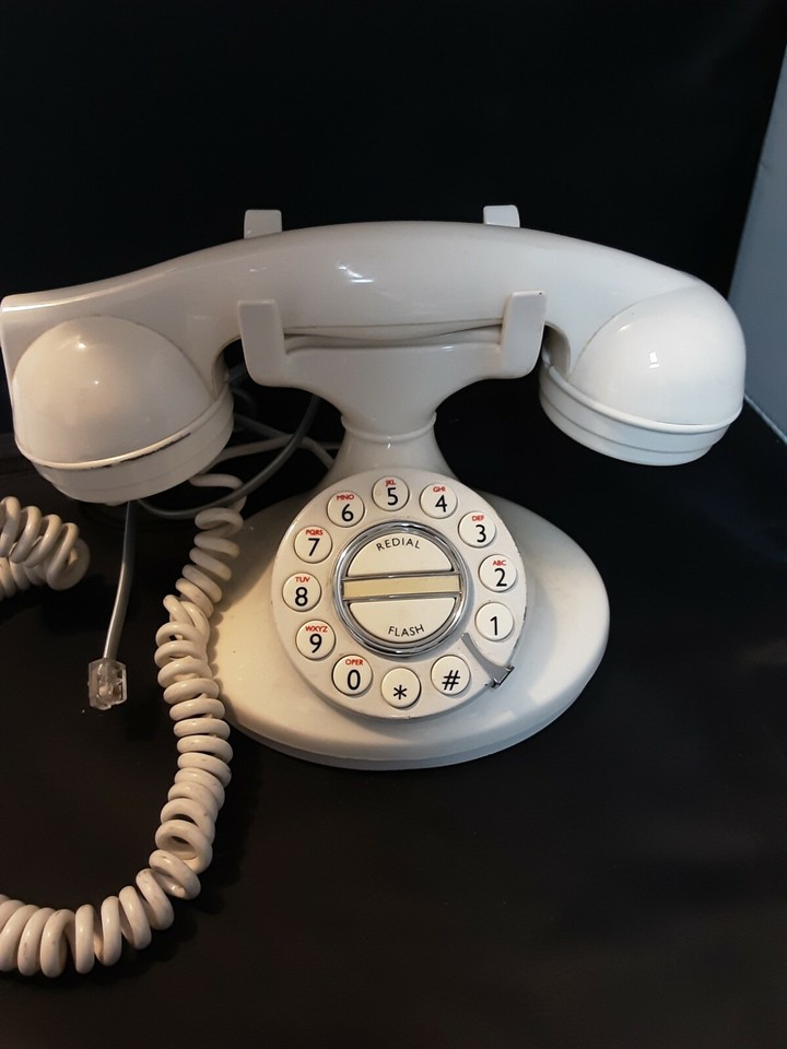 Vintage Microtel Phone Model 966 Tone/Pulse White Desk Phone Works | eBay