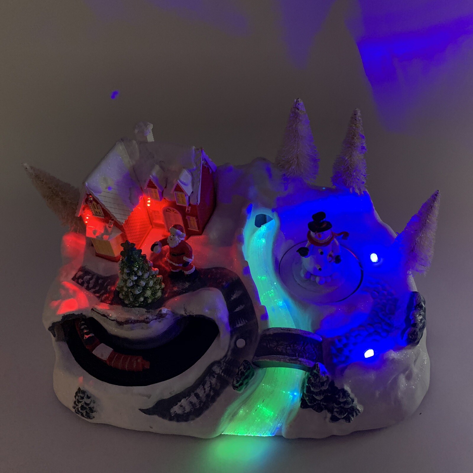 VTG Animated Musical Christmas Santa's Village Light Up Pan Asian ...