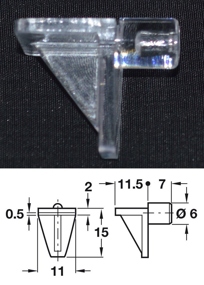 * Shelf Support Studs Pegs Cabinets Bookcases 3mm 4mm 5mm 6mm 7mm ...