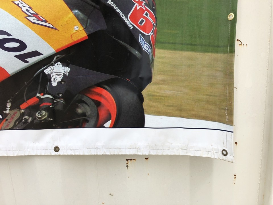 Nicky Hayden 69 Honda RC51 Repsol Racing heavy vinyl banner MotoGP AMA ...