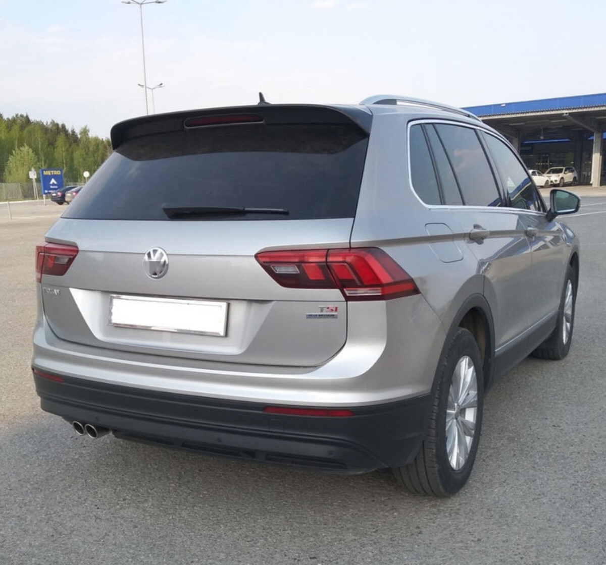 FOR 2018-2023 VW TIGUAN R-LINE STYLE REAR TAILGATE ROOF SPOILER WING ...