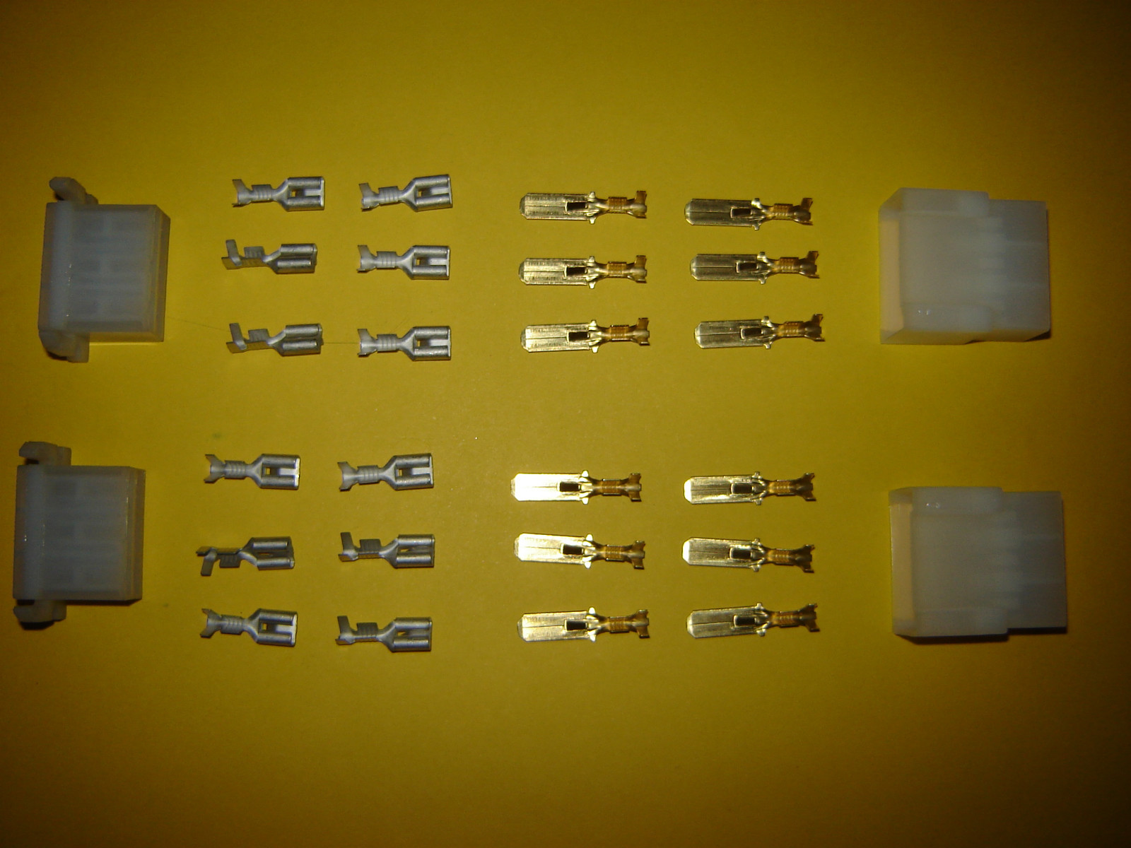 6 Way 6.35mm Lucar Power Connector Kit Car Trike Bike Van Caravan ...