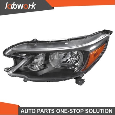 Labwork Headlights For Honda CR-V 2012-2014 Halogen Black Housing Set ...