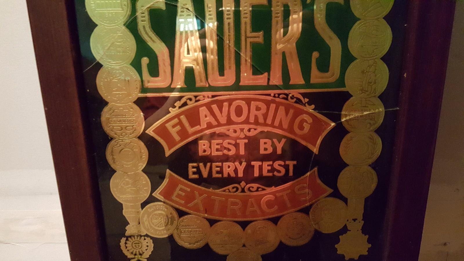 Antique Orig New Haven Clock Co. "Sauers extracts" Richmond VA ...