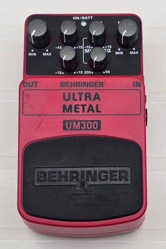 Behringer Ultra Metal UM300 Distortion Guitar Effect Pedal 689076752572 ...