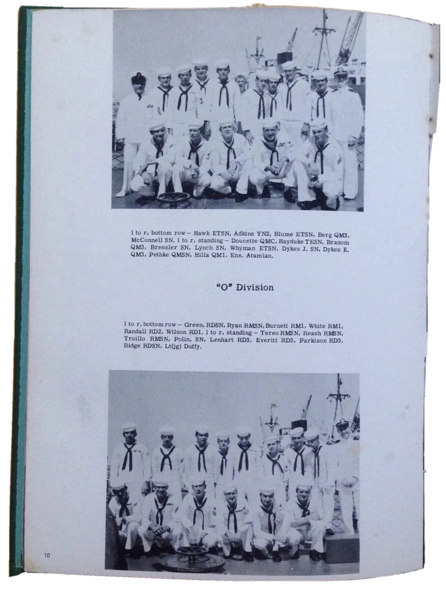 1954 USS EATON DDE 510 DD-510 U. S. NAVY CRUISE BOOK YEARBOOK, ORIGINAL ...