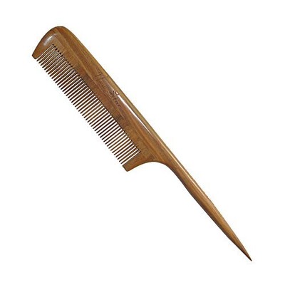 Fine Tooth Combnew Star Antistatic Green Sandalwood Comb Rat Tail Comb ...