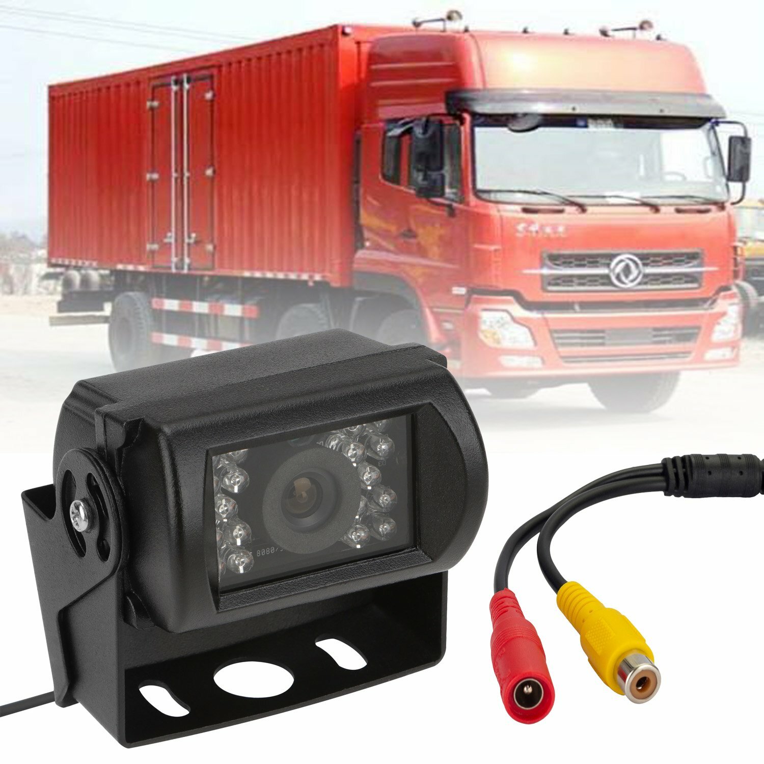 Car Van Security Rear View 18 IR LED Night Vision Reversing Camera ...