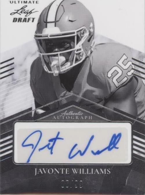 2021 Leaf Ultimate Draft - Portrait Auto Black and White Javonte ...