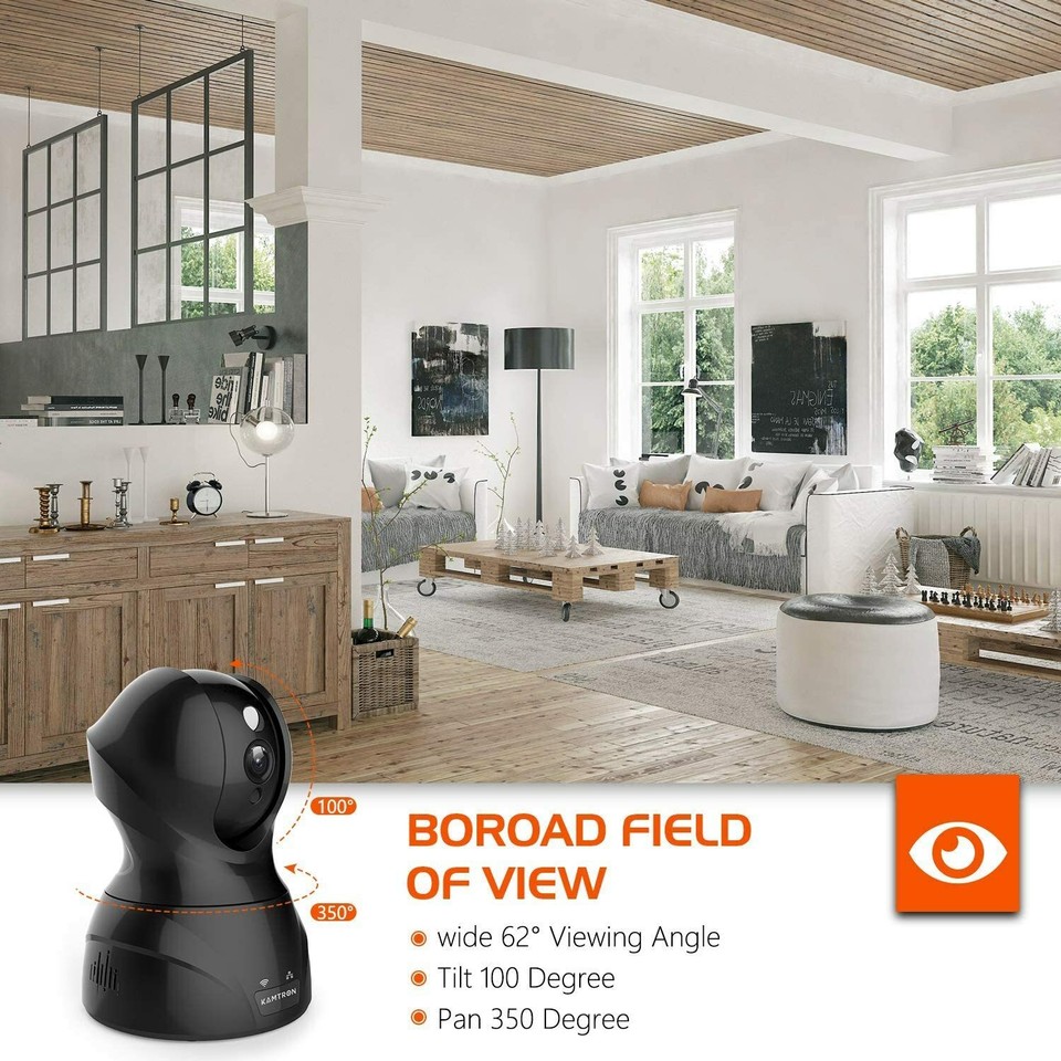 Security Camera WiFi IP Camera - KAMTRON HD Home Wireless Baby/Pet ...