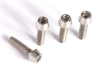 M4x15 Titanium Screws Taper Head 4 pieces 6AL4V Aerospace Grade M4x15 ...