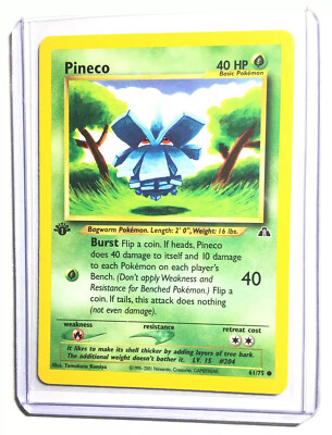 PINECO - 1st Edition Neo Discovery - 61/75 - Common - Pokemon Card - NM ...