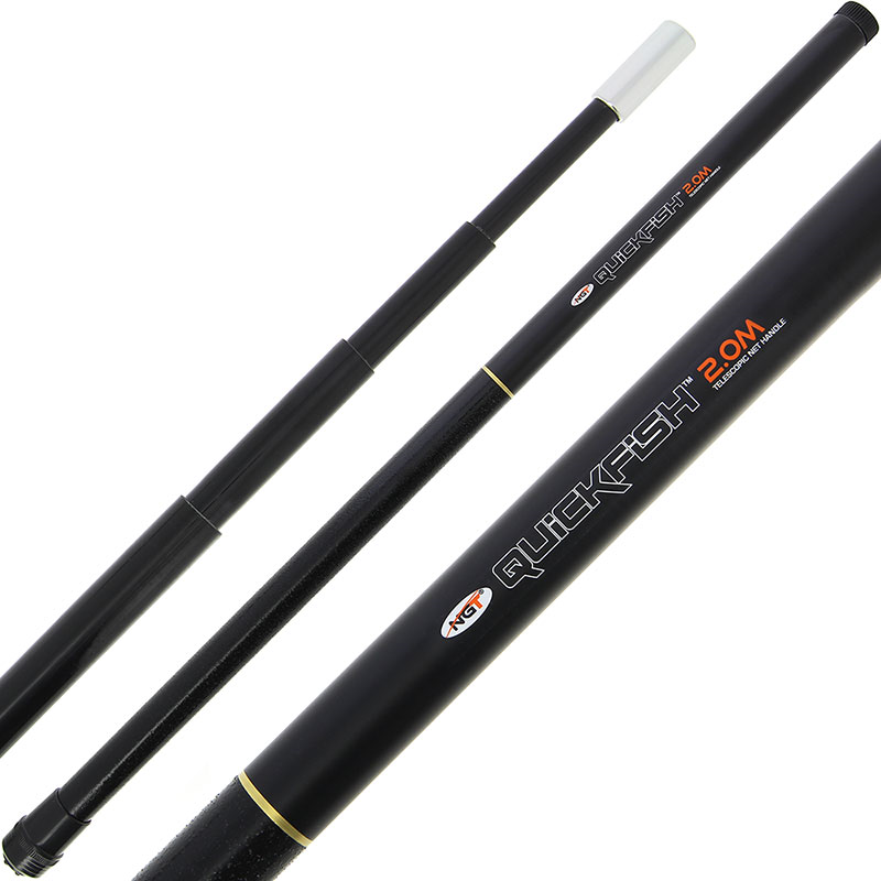 36" Inch Carp Fishing Landing Net with Metal Spreader Block & 2m Tele ...