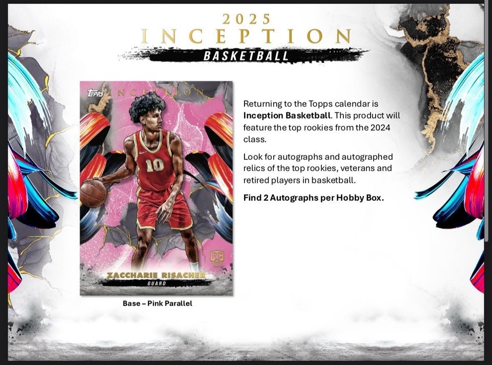 2024-25 Topps Inception Basketball Hobby Box (2 Autos) Brand New/Sealed ...
