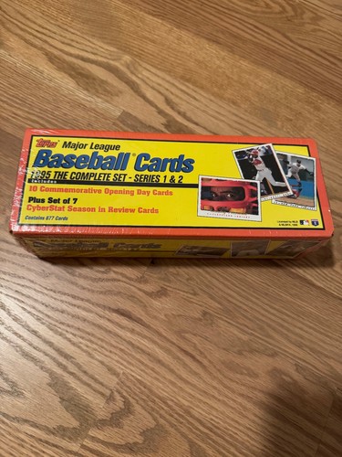 1995 TOPPS BASEBALL COMPLETE FACTORY SEALED SET SERIES 1 & 2 677 CARDS ...