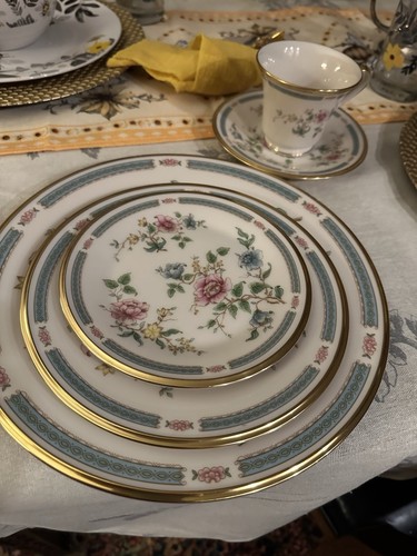 Lenox China Morning Blossom 5 Piece Place Setting X 4 | eBay