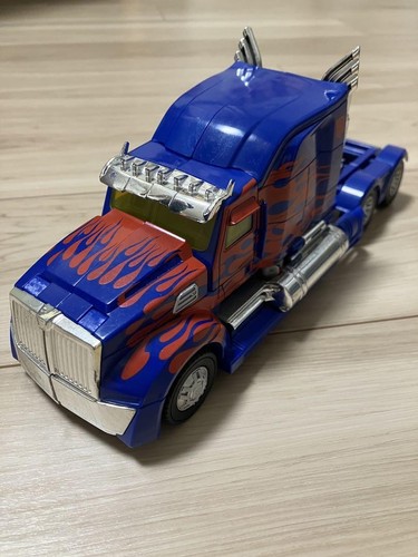 Transformers Optimus Prime Action Figure Transformer Flames Blue Orange ...