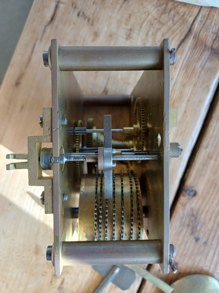 Old school/railway station pendulum clock internal workings | eBay UK