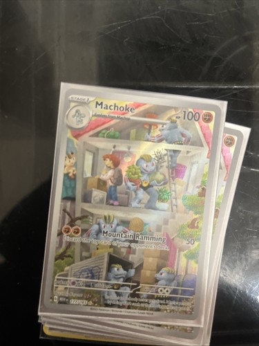 Pokémon TCG Machoke Scarlet Violet 151 Illustration Rare Card 177/165 ...