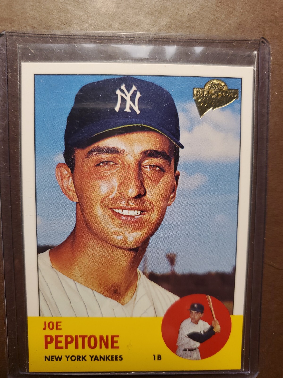 2003 TOPPS ALL-TIME FAN FAVORITES #-17 JOE PEPITONE==NEW YORK YANKEES ...