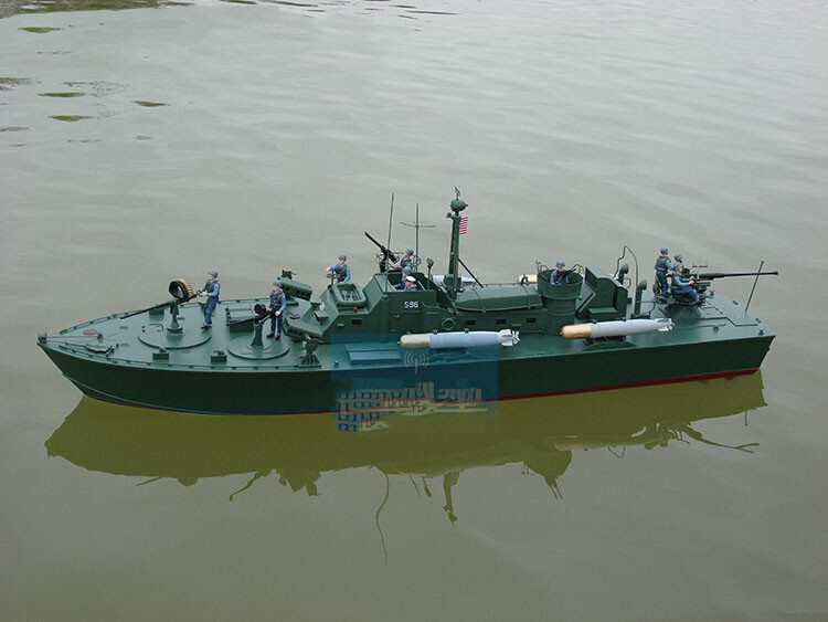 USS PT-596 Elco 80 Feet Class 1:25 40" 1030mm Torpedo Boat US Navy RC ...