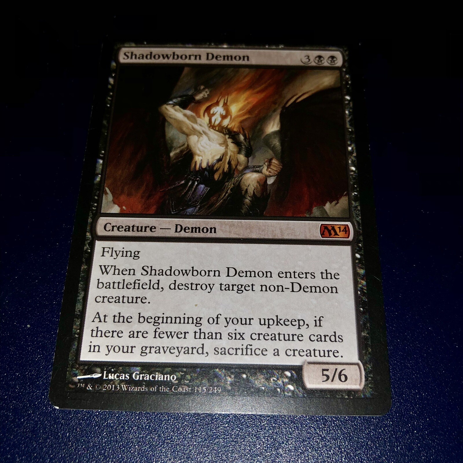 MTG Magic the Gathering Shadowborn Demon (115/262) Magic 2014 LP Lightly Played | eBay