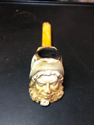 Vintage Meerschaum Pipe.Bearded Sea Captain Smoking A Pipe. Amazingly ...