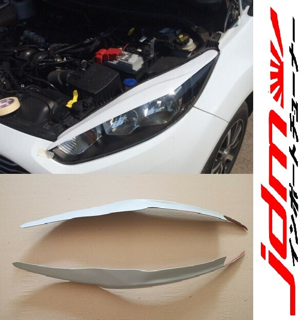 2008-2014 Ford Fiesta mk7 Eyelids Eyebrow Eyeline Headlight Covers ...