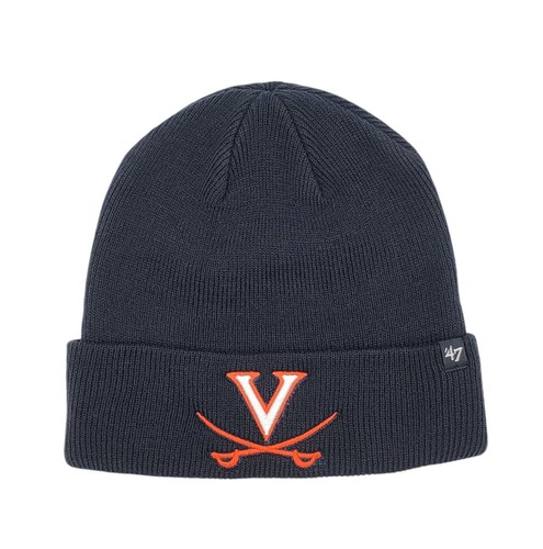 Virginia Cavaliers UVA '47 Brand Navy Core Cuffed Knit Beanie Hat Cap ...