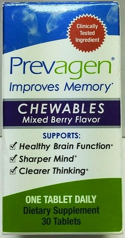 Prevagen Regular Strength 10mg Improves Memory Brain Health 30 Chewable ...