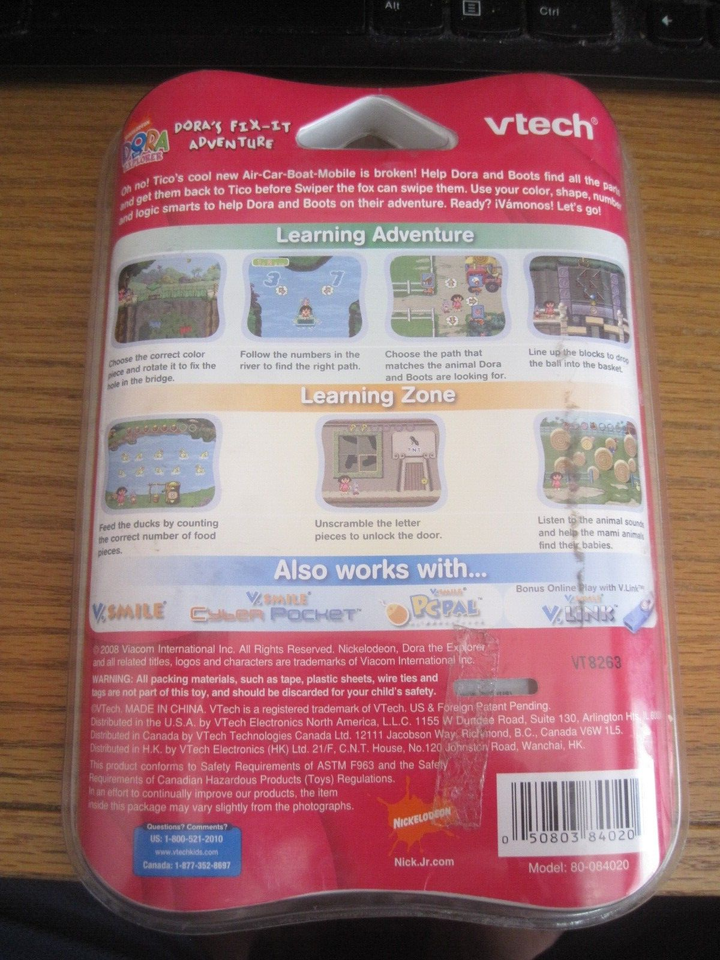 Vtech V.Smile V-Motion Nick Dora's Fix It Adventure Active Learning ...