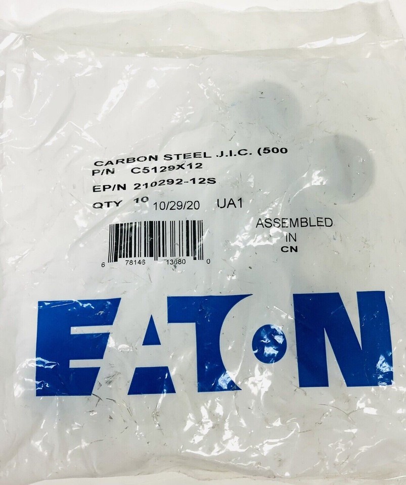 Bag of 10 Eaton Carbon Steel Cutler Hammer C5129X12 Cap Nut 210292-12S ...