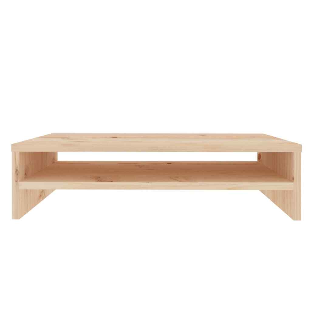 vidaXL Monitor Stand 50x24x13 cm Solid Wood Pine | eBay