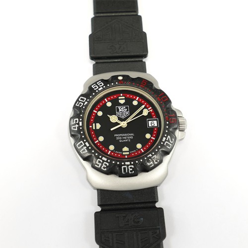 TAG Heuer Formula 1 WA1214 Black & Red Dial Men's 35mm Mid Size F1 New ...
