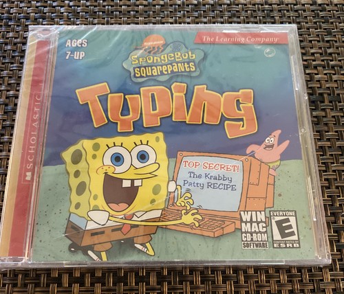 Spongebob Squarepants Typing CD-ROM Windows/MAC 98/ME/2000/XP NEW See ...