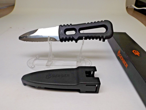 New in Box Gerber River Shorty Sports Knife with Blunt End Black Made ...