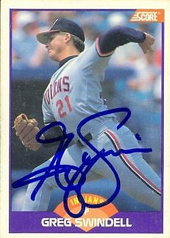 Greg Swindell autographed Baseball Card (Cleveland Indians) 1989 Score ...