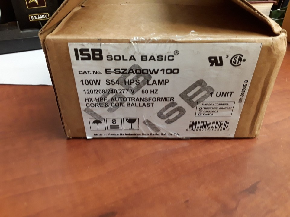 ISB Sola Basic E-SZA00W100 AutoTransformer Core & Coil Ballast 100W S54 ...