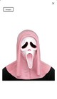 SCREAM GHOST FACE PINK GLITTER MASK OFFICIALLY LICENSED FUN WORLD ...